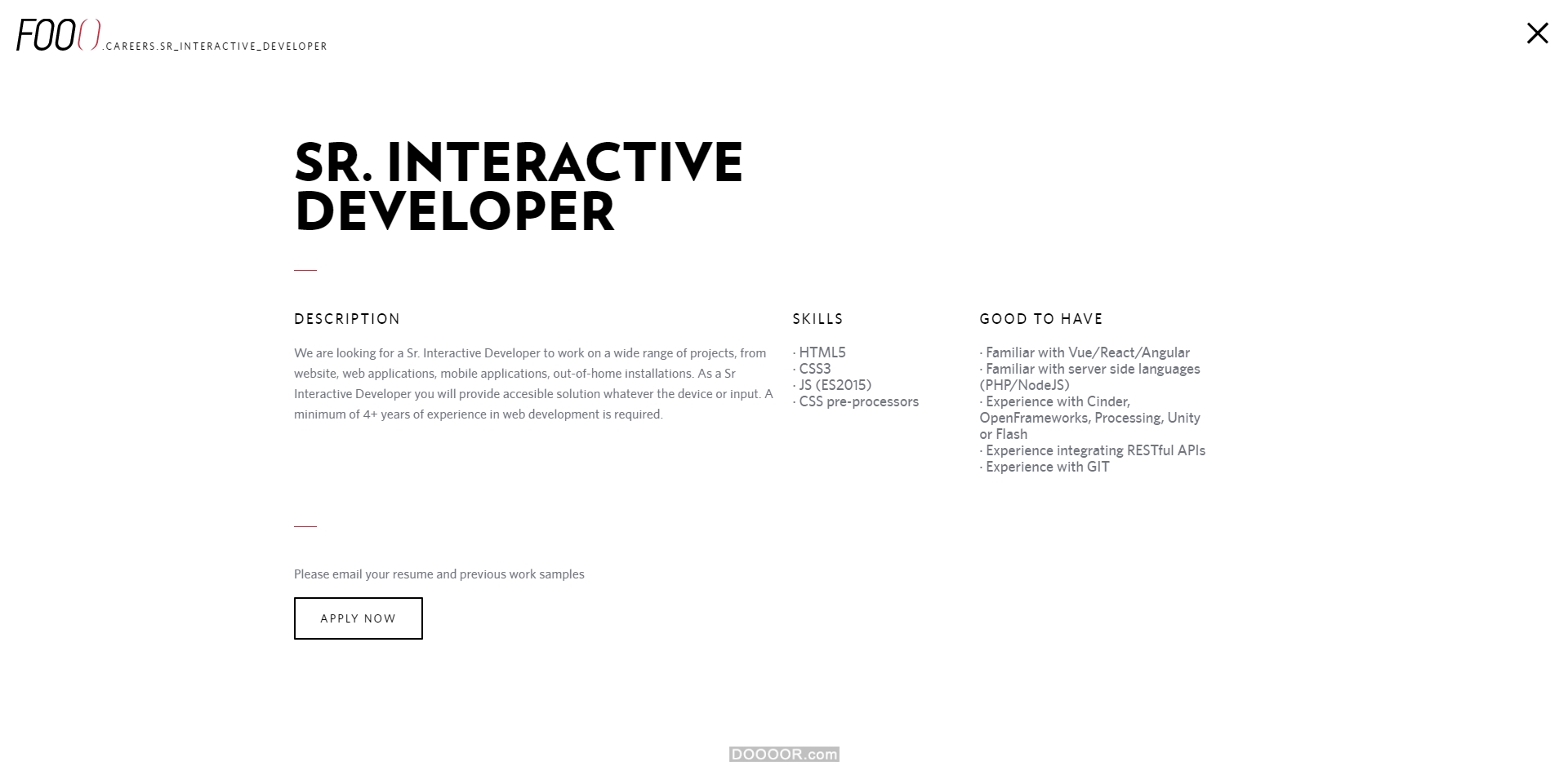 FOO STUDIO视觉设计与程序应用建站工作室官网设计 [12P] - 16图库素材网