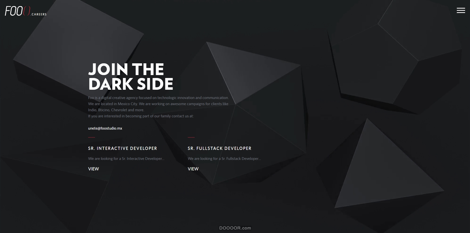 FOO STUDIO视觉设计与程序应用建站工作室官网设计 [12P] - 16图库素材网